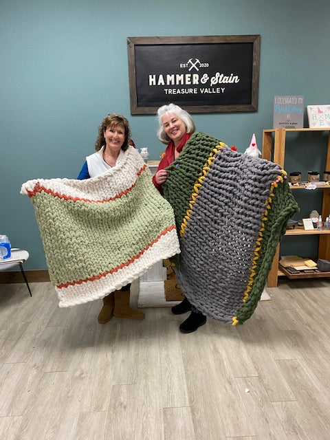 HAND KNIT COZY BLANKETS – Hammer & Stain Treasure Valley