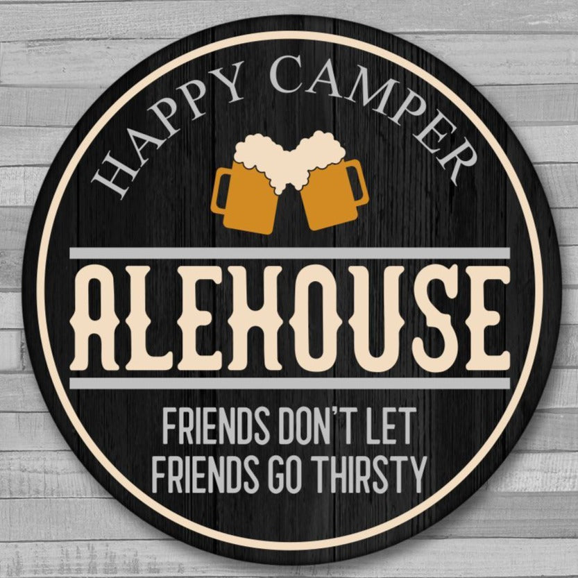 BEER ROUND BAR SIGN – Hammer & Stain Treasure Valley