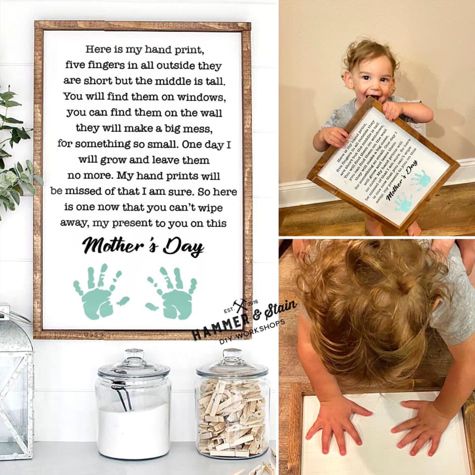 Mother's Day - Fingerprint's Frame – Hammer & Stain Treasure Valley