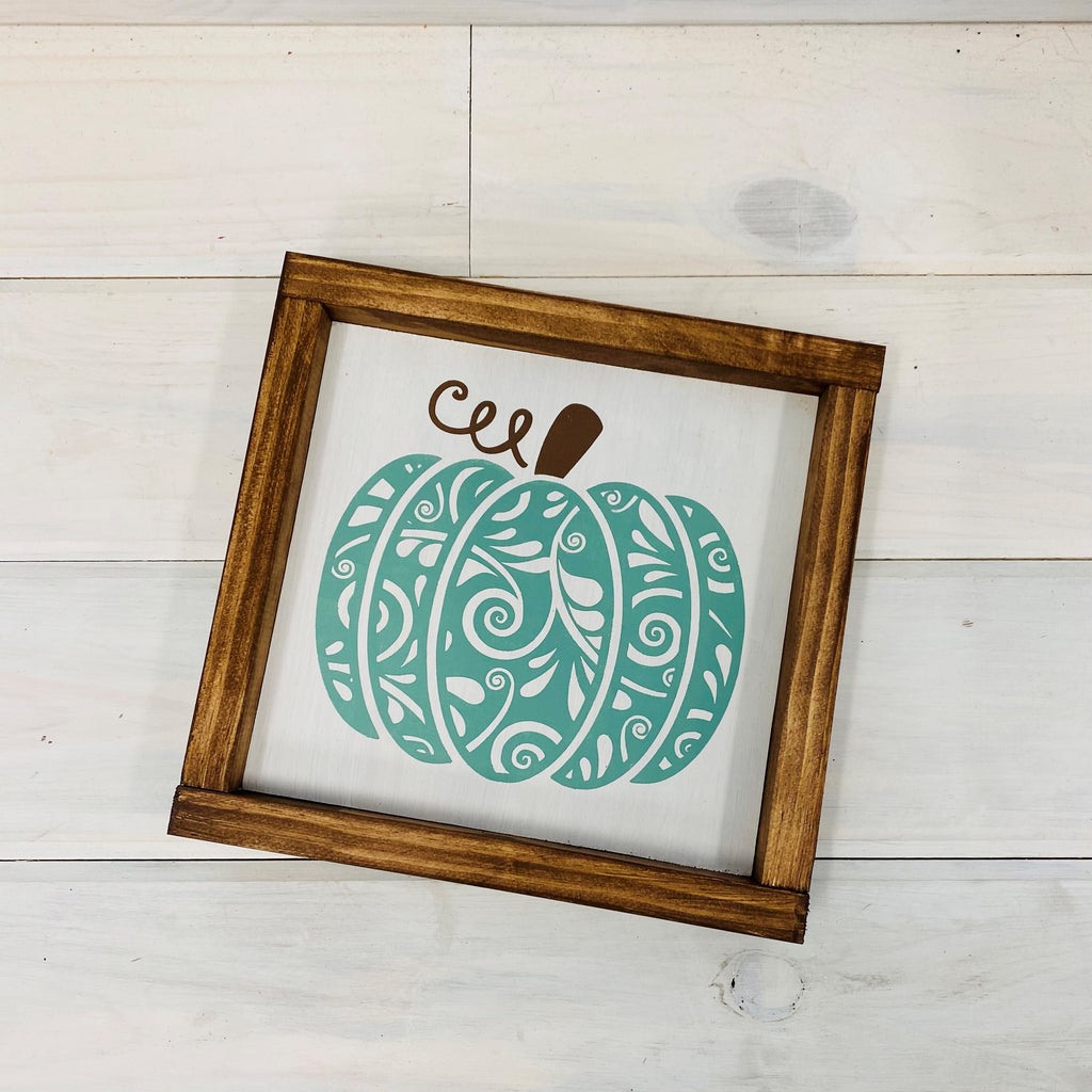 Fancy Framed Pumpkins – Hammer & Stain Treasure Valley